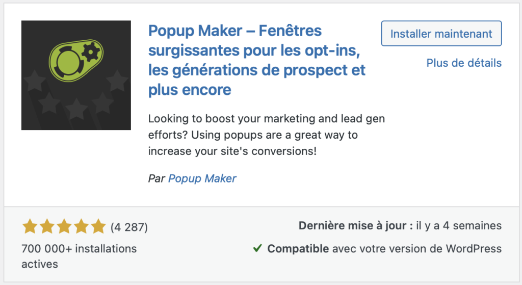 WordPress Cr er Une Pop up Avec Popup Maker Votre Webmaster